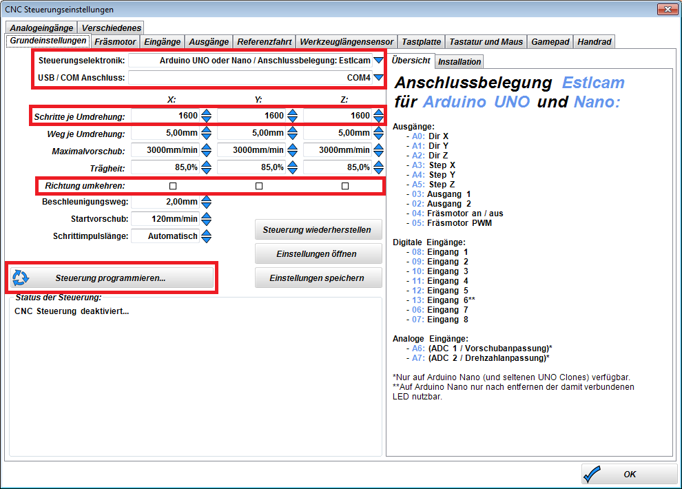 Estlcam: 2D / 3D CAM und CNC Steuerung...